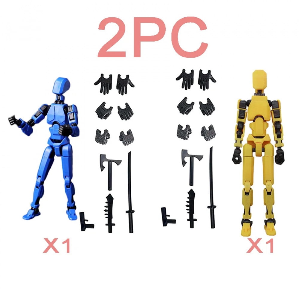 3PCS-Lucky Puppets 13 Doll,Multiple Styling Combinations Robot Model ...