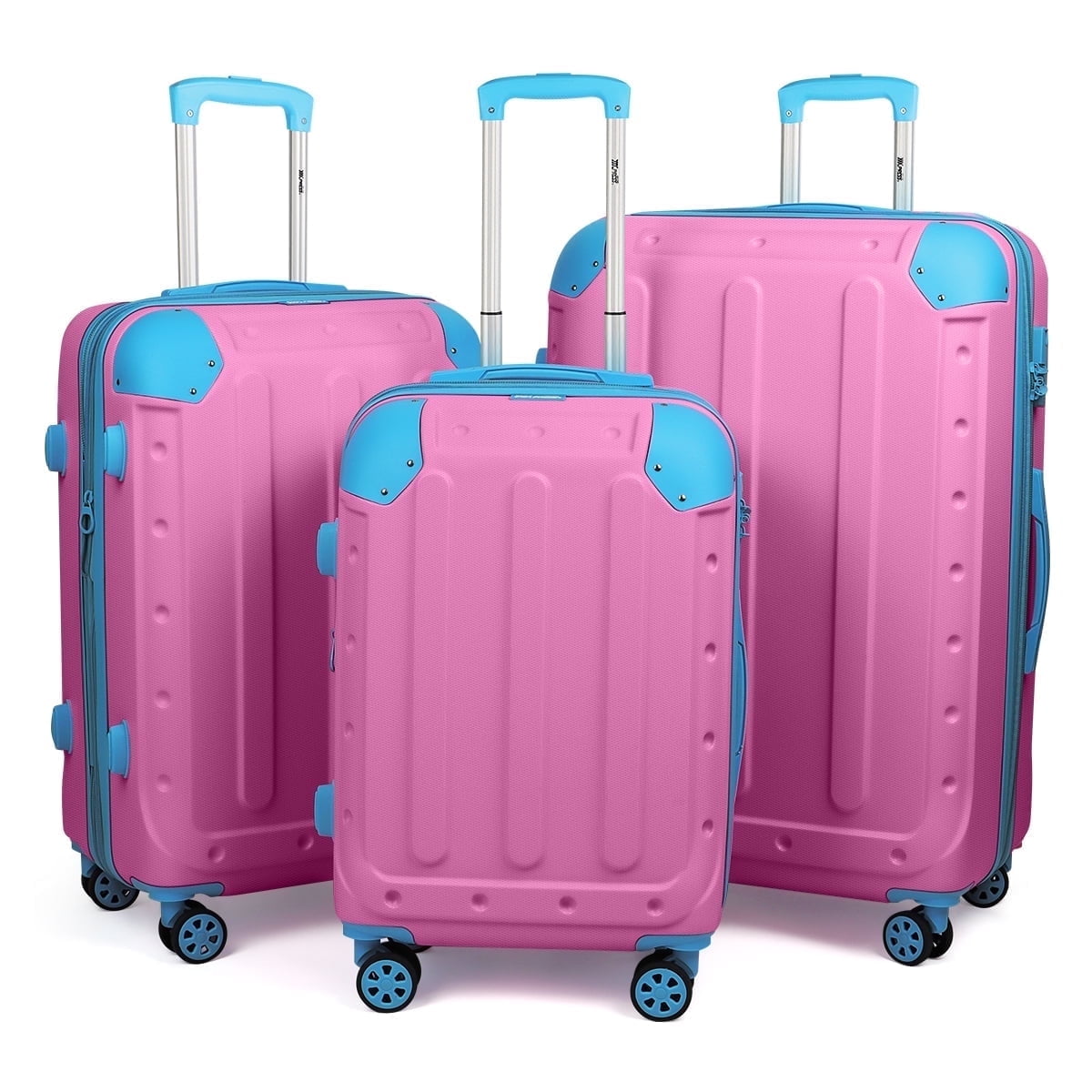 Luggage Sets 3 Piece Hardshell Expandable Suitcase with Spinner Wheels ...