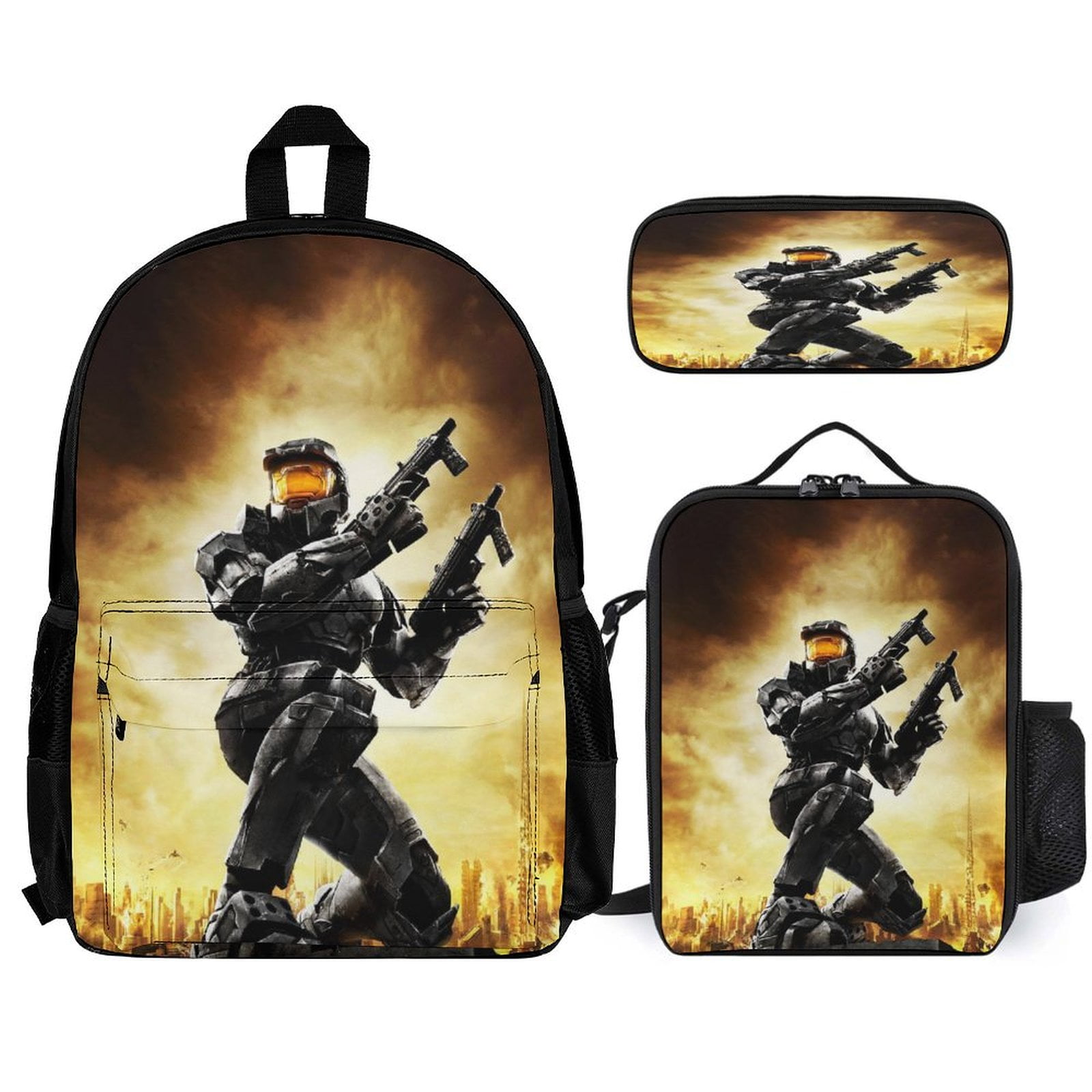 3PCS Master Chi-ef Backpack With Front Pocket for Kids School Backpack Set with Lunch Box ...