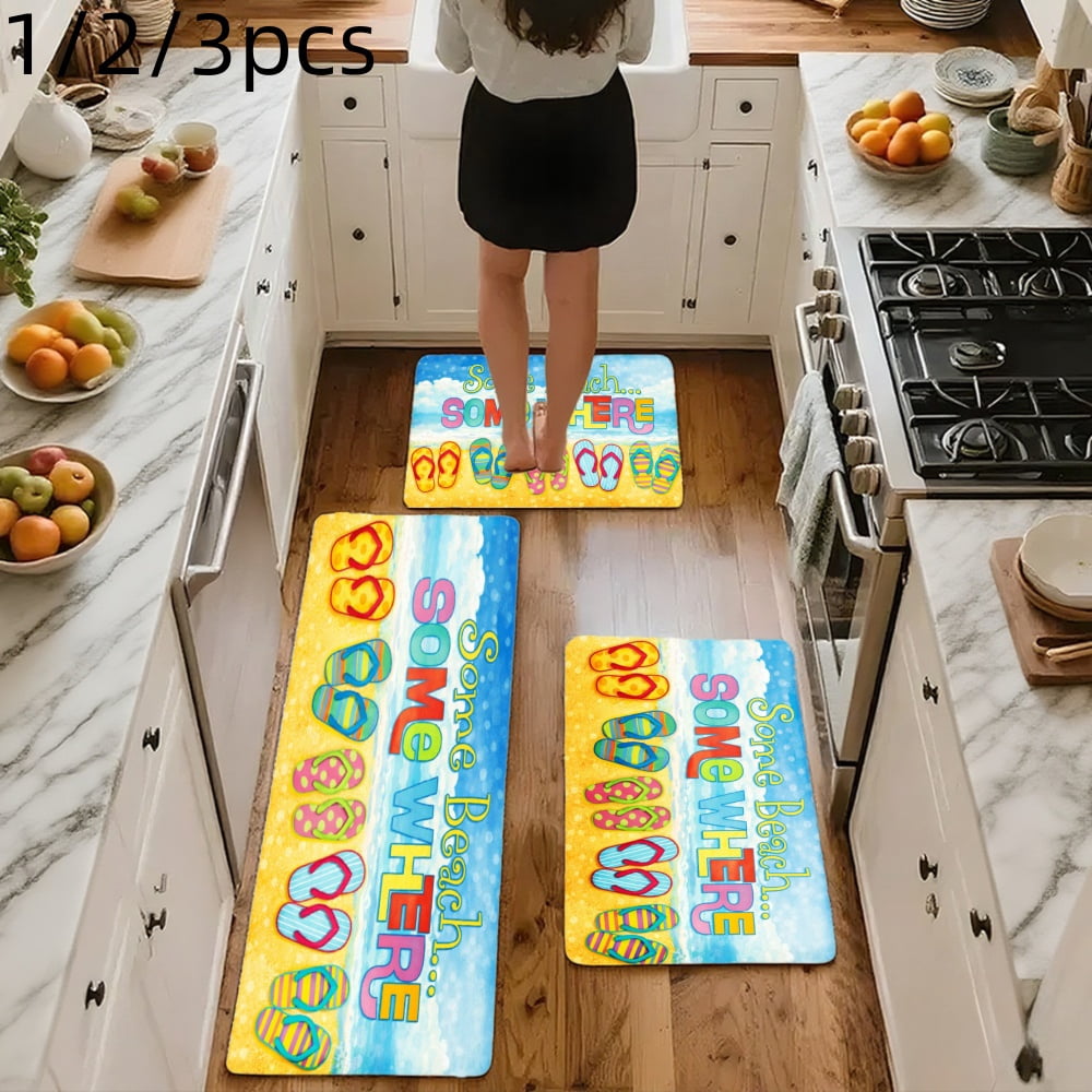 3PCS Mat Set, Welcome Door Rug, Home Decoration for Front Door, Kitchen ...