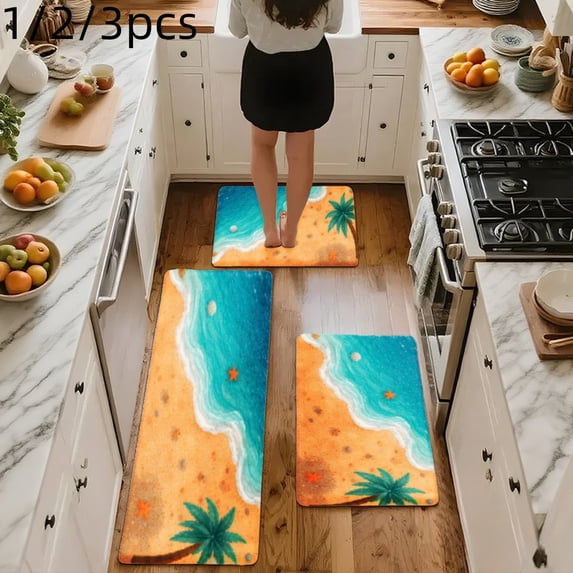 3PCS Mat Set, Welcome Door Rug, Home Decoration for Front Door, Kitchen ...