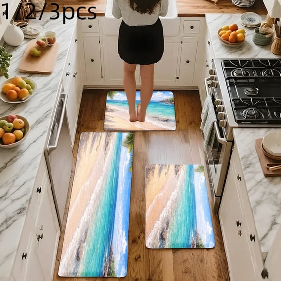 3PCS Mat Set, Welcome Door Rug, Home Decoration for Front Door, Kitchen ...