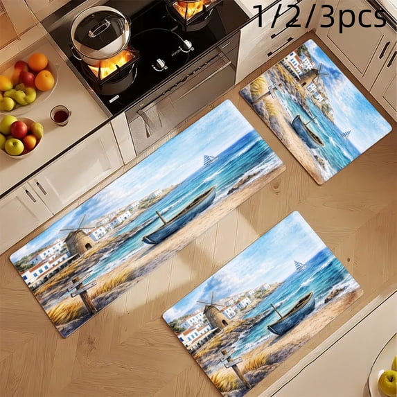 3PCS Mat Set, Welcome Door Rug, Home Decoration for Front Door, Kitchen ...