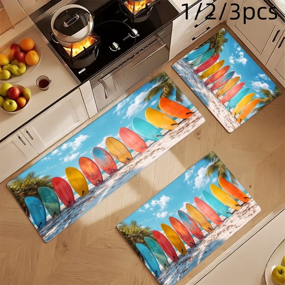 3PCS Mat Set, Welcome Door Rug, Home Decoration for Front Door, Kitchen ...