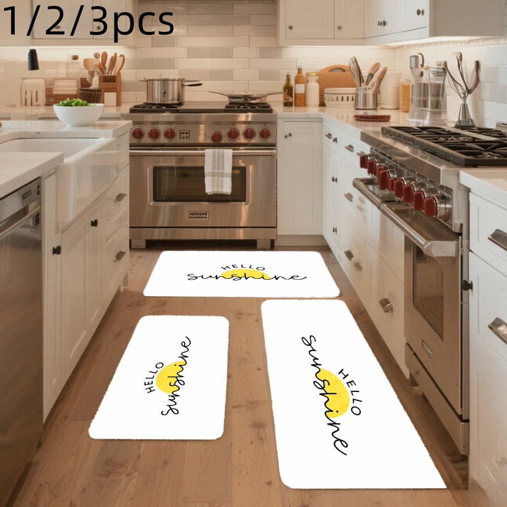 3PCS Mat Set, Welcome Door Rug, Home Decoration for Front Door, Kitchen ...