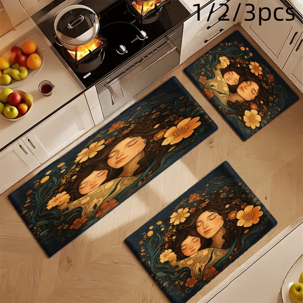 3PCS Mat Set, Welcome Door Rug, Home Decoration for Front Door, Kitchen ...