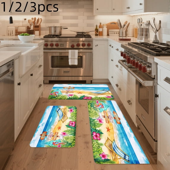 3PCS Mat Set, Welcome Door Rug, Home Decoration for Front Door, Kitchen ...