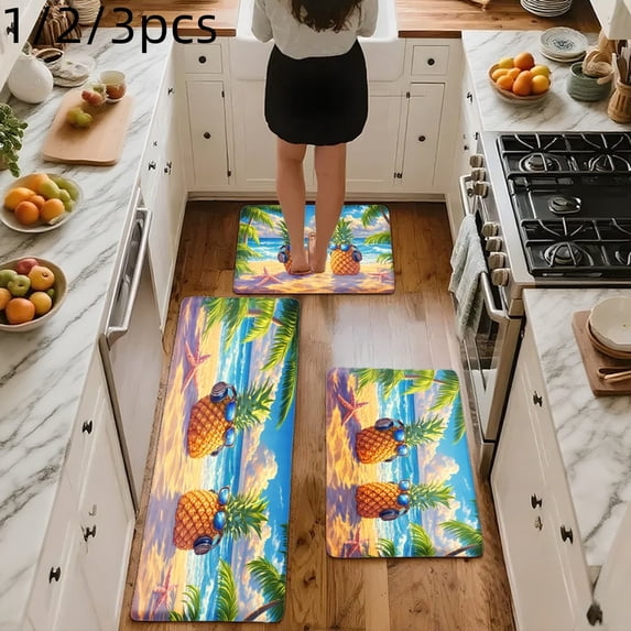 3PCS Mat Set, Welcome Door Rug, Home Decoration for Front Door, Kitchen ...