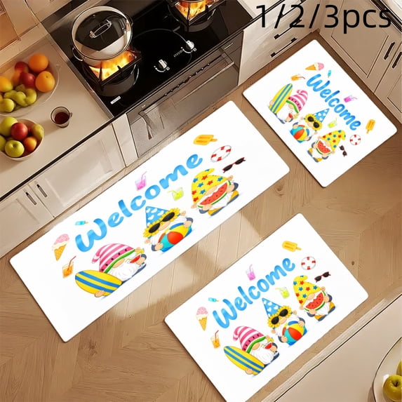 3PCS Mat Set, Welcome Door Rug, Home Decoration for Front Door, Kitchen ...