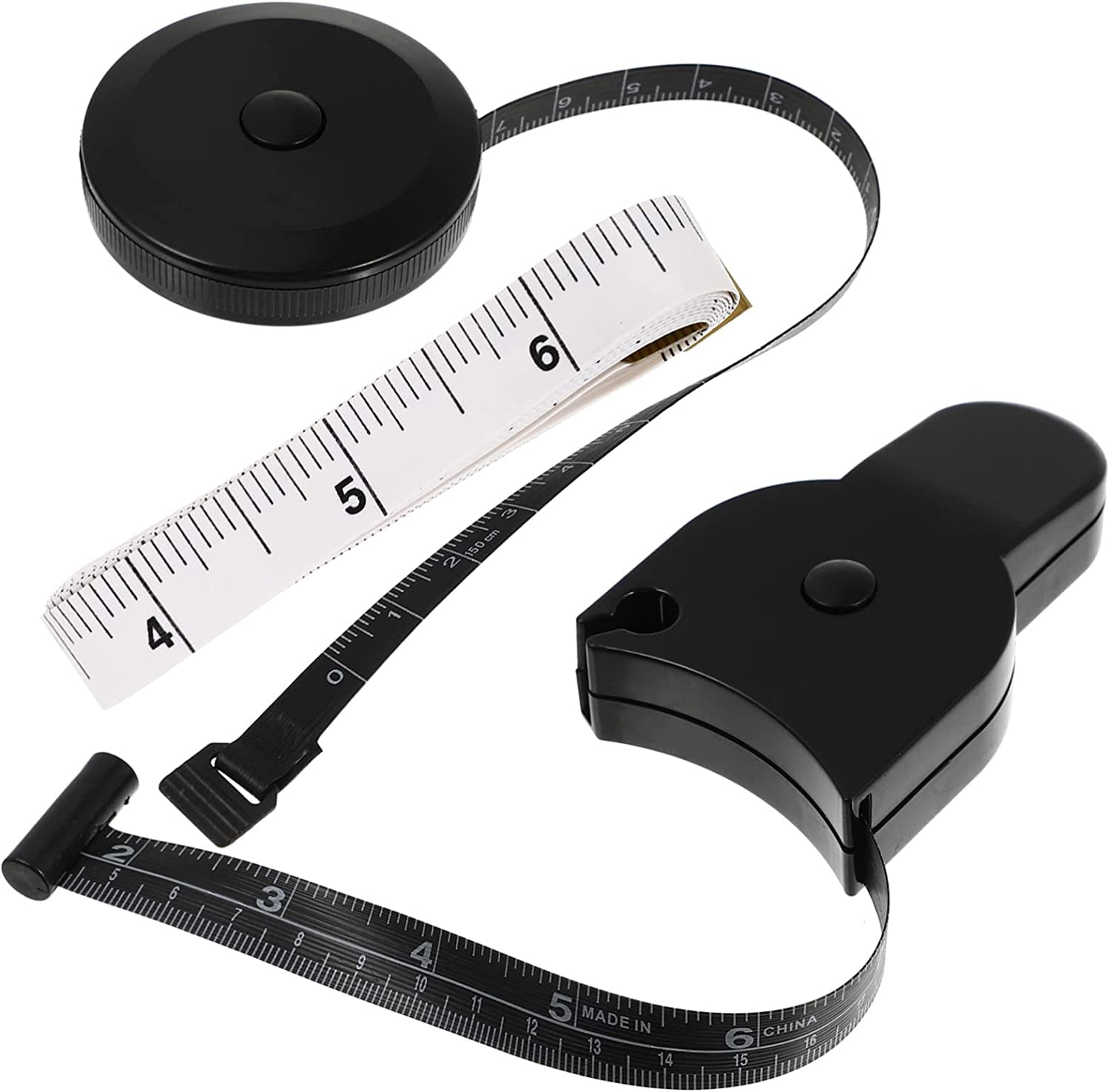 3PCS Measuring Tape for Body- 1.5 Meter Retractable Soft Measuring Tape ...