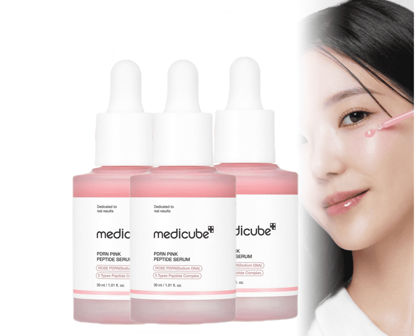 3PCS Medicube Pink Peptide Serum, Pink Glow Serum, Hydrating ...