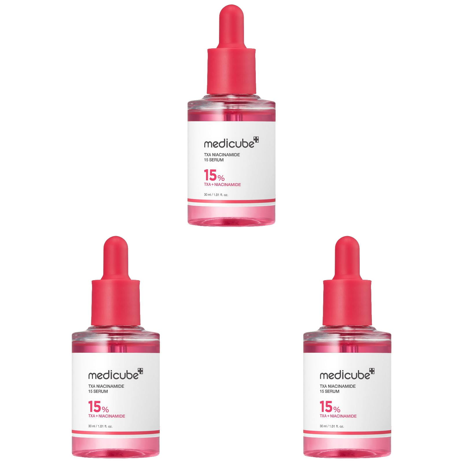 3PCS Medicube TXA+Niacinamide 15% Glow Facial Serum, Korean Skincare for Uneven Skin Tone ...