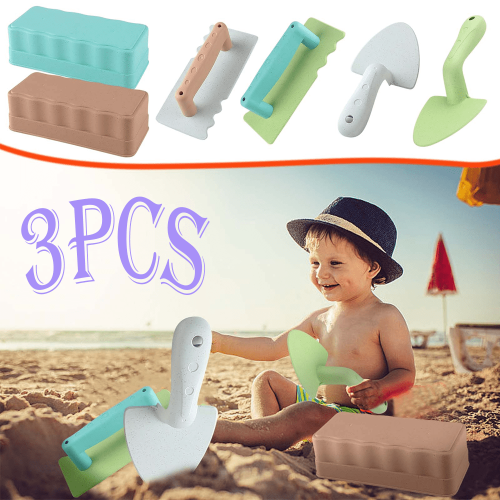 3PCS Mini Beach Toy Sets Digging Sand Bricklayer Tools Clearance ...