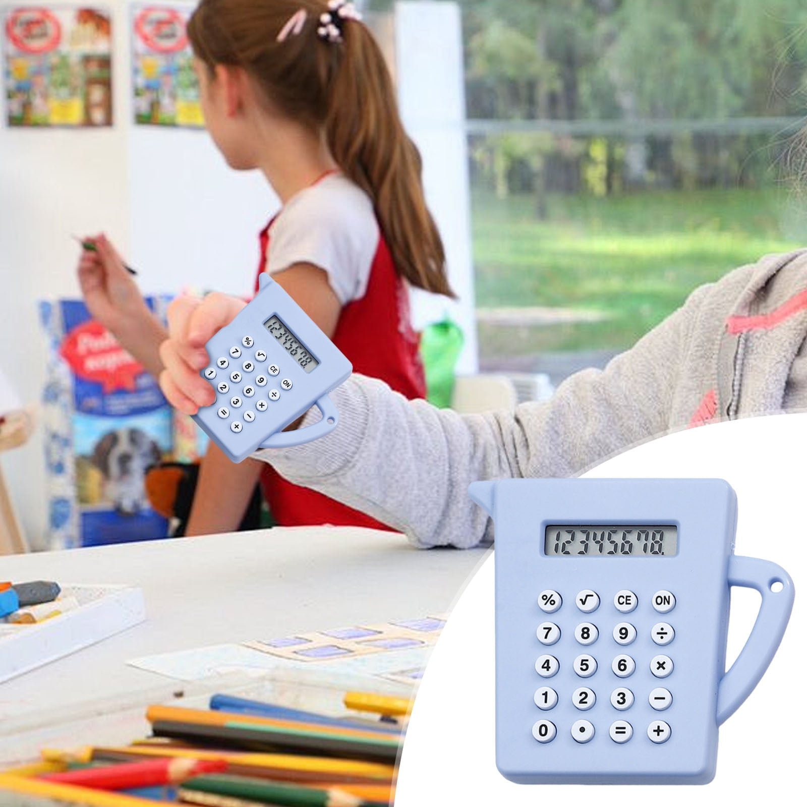 3PCS Mini Calculator 8 Digits Calculator with LCD Display,Pocket Size ...