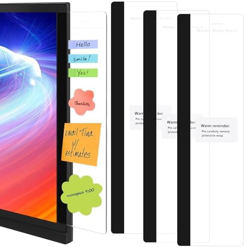 3PCS Monitor Memo Board, Memo Board for Computer Monitor, Monitor Memo ...