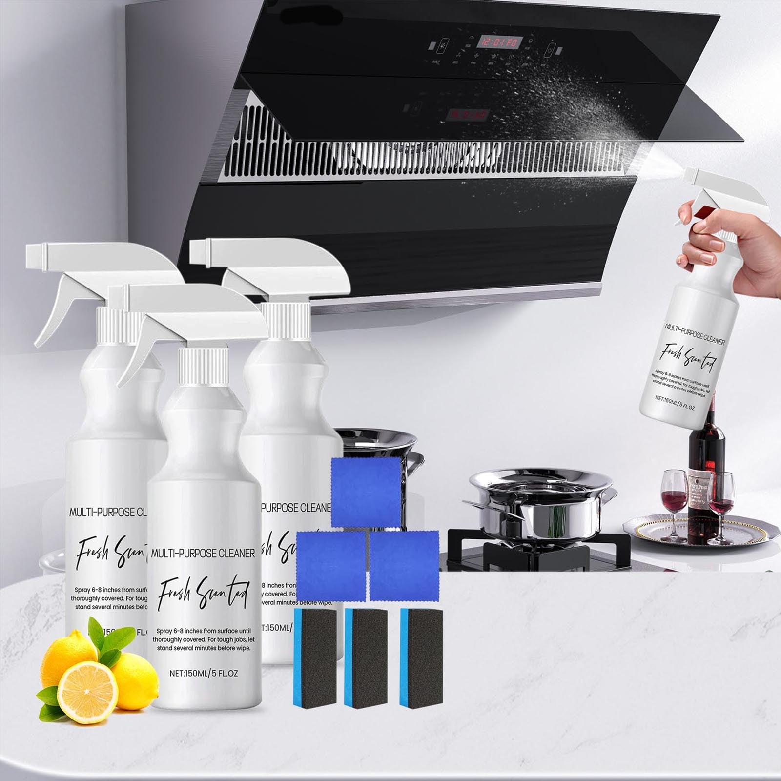 3PCS Multi Purpose Cleaner, Foam Spray All Purpose Cleaner, Multi ...