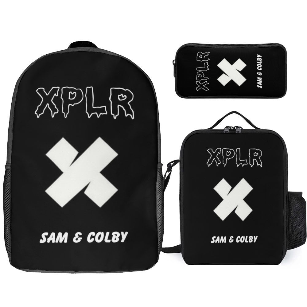 3PCS Multi-functional Backpack Set, Sam And Colby XPLR Laptop Bag ...