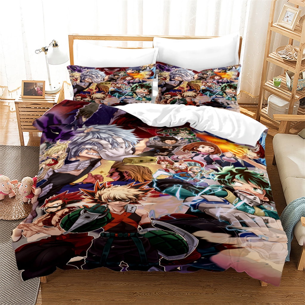 My Hero Academia 3PCS Bedding Set - Deku, Todoroki, Bakugou, Twin/Full ...