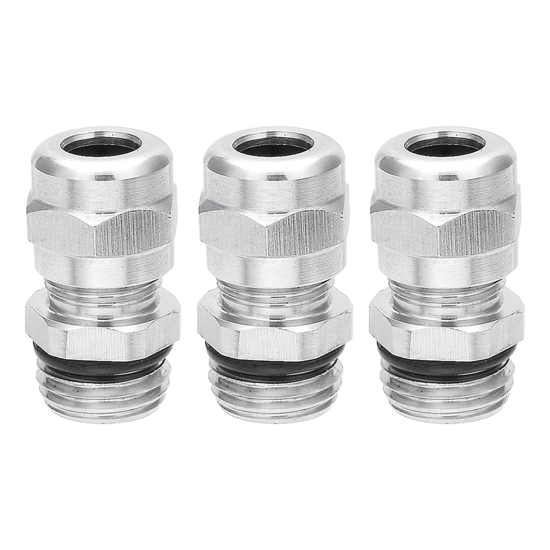 3PCS NPT1/4 Metal Waterproof Connector Fastener Locknut Stuffing Cable ...
