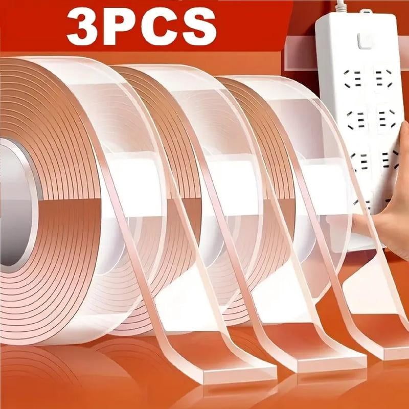 3PCS Nano Double Sided Tape Heavy Duty, Multipurpose Removable Mounting ...