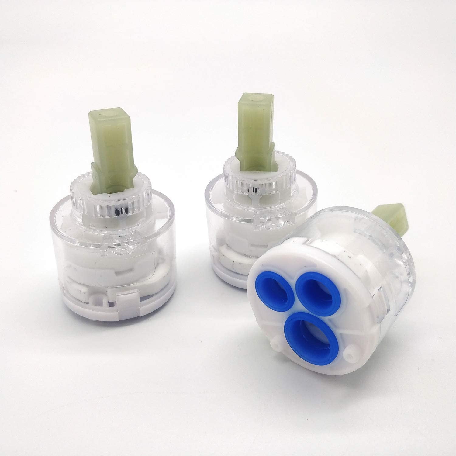 3PCS New 40mm Plastic Ceramic Disc Shower Basin Shower Lever Mixer ...