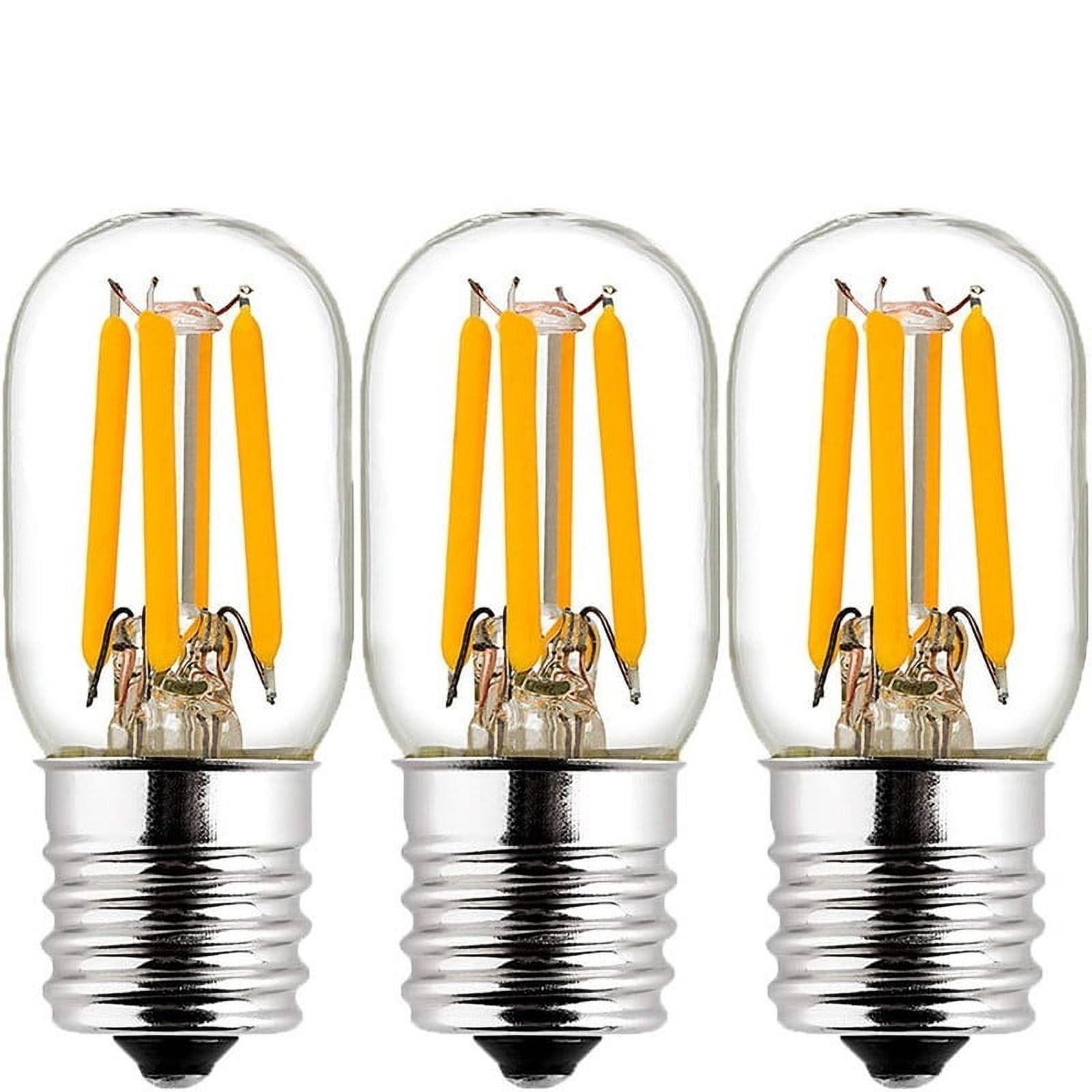 3PCS Night Bulbs, Dimmable 2W E12/E14 European Base Edison Bulb for ...