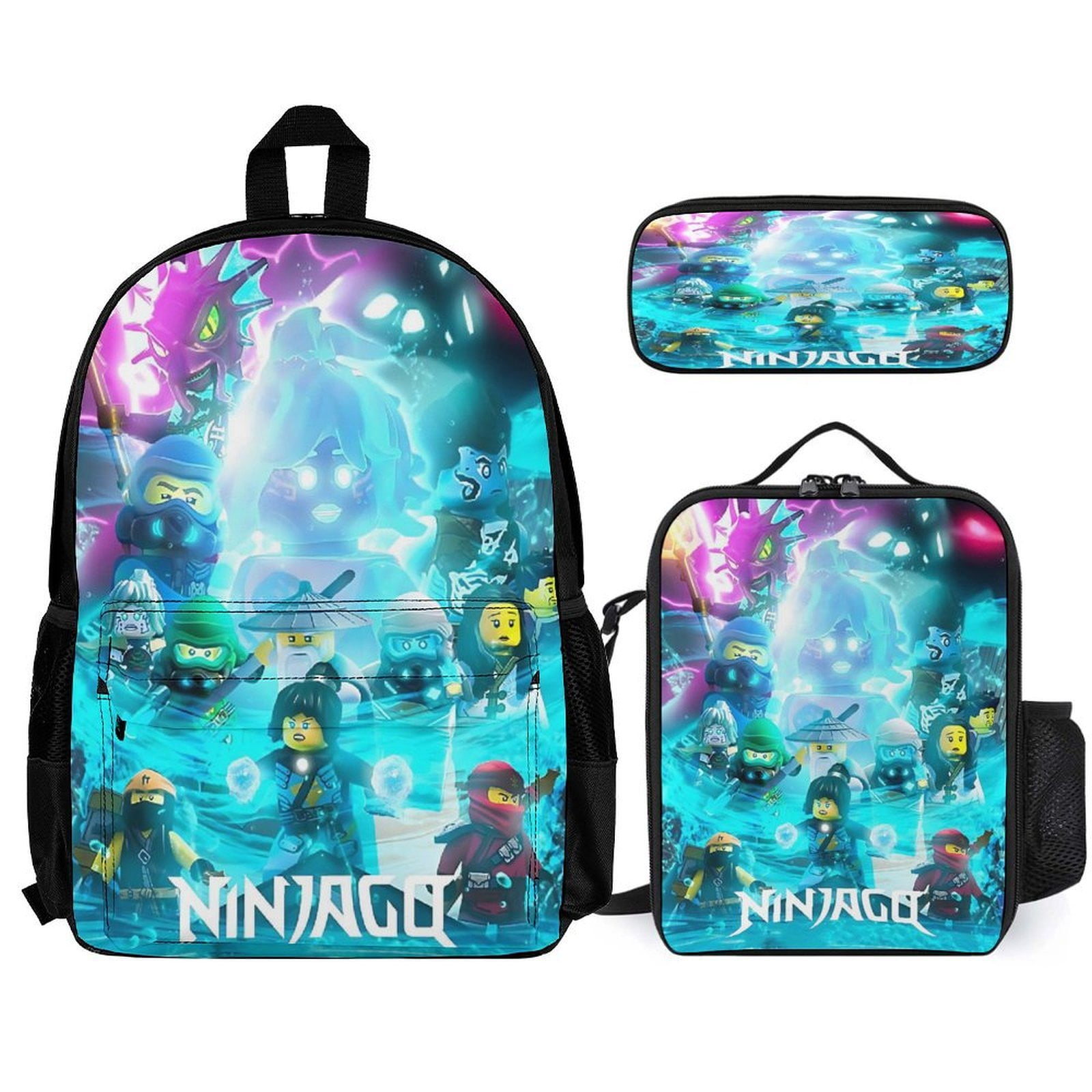 3PCS Ninj-,AG0 Backpack Set With Front Pocket Large Capacity Bookpacks ...