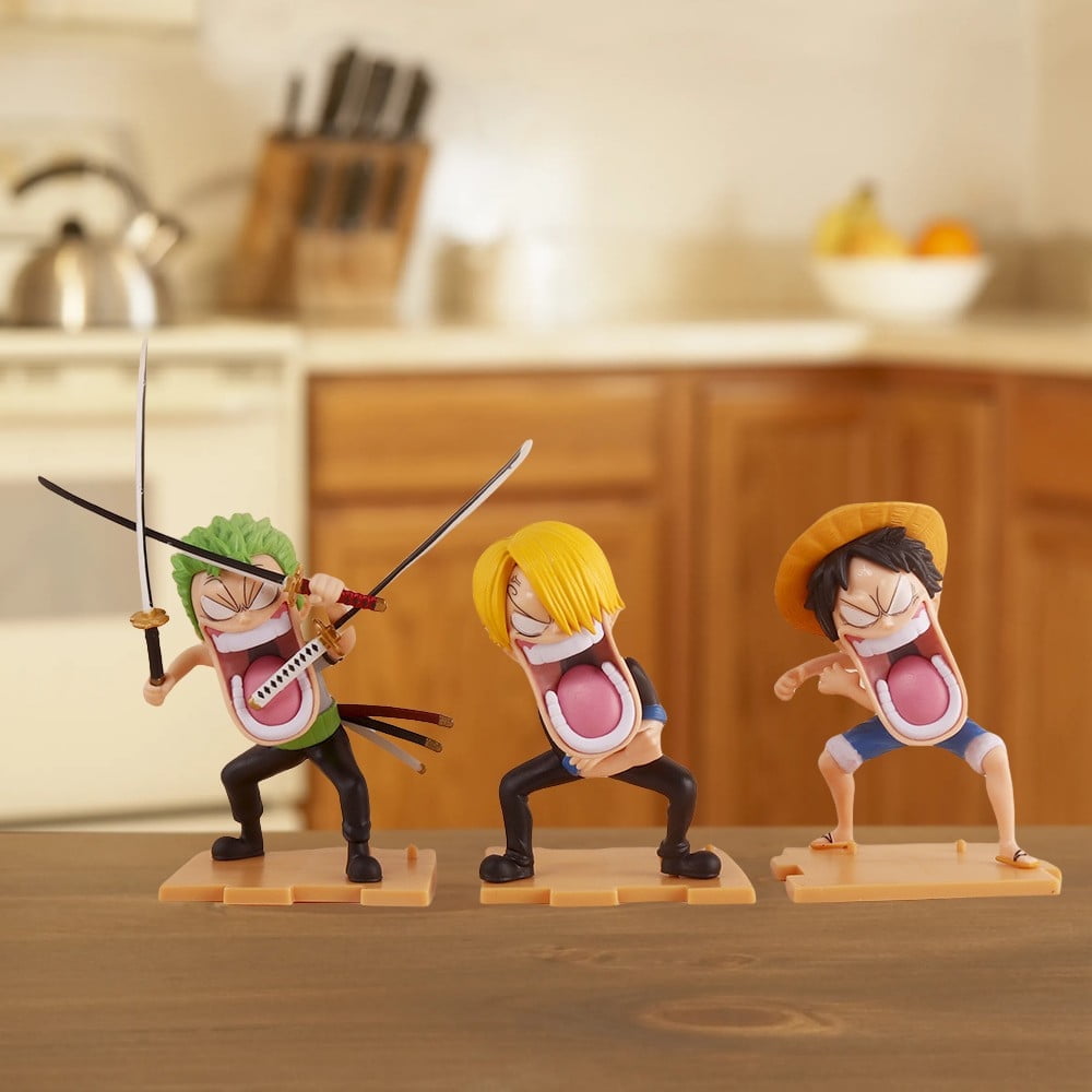 3PCS ONE PIECE Collectible vinyls & figures – anime/manga-inspired ...