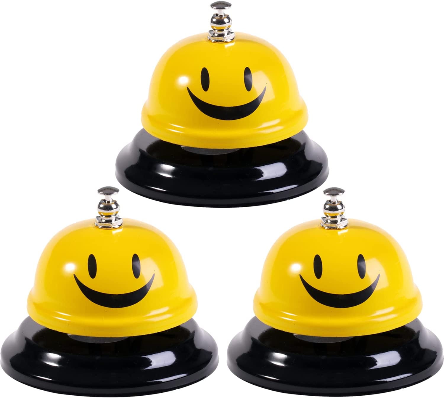 3PCS Office Desk Call Bells Cute Smiley Pet Training Bells Custom ...