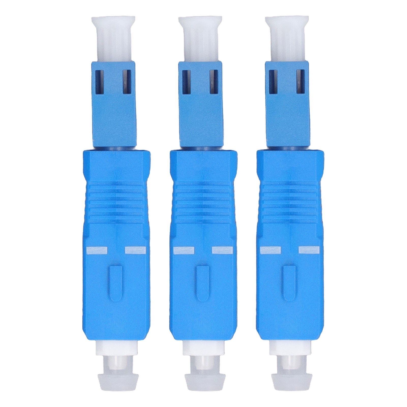 3PCS Optical Fiber Adapters SC Male to LC Female Coupler Red Light Pen ...