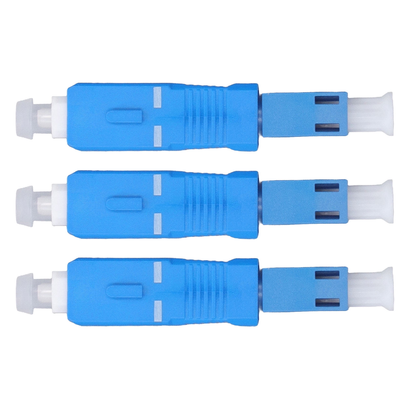 Neyseki 3PCS Optical Fiber Adapters SC Male to LC Female Coupler Red ...