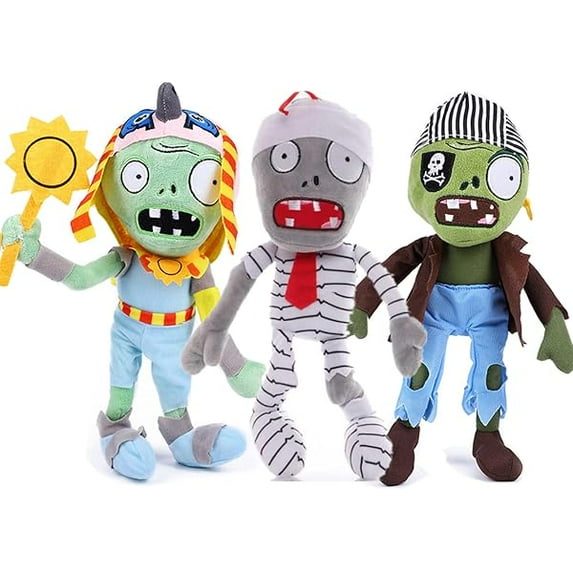 3PCS PVZ Plushies Plants and Zombies Plush Normal Zombie PVZ 1 2 ...