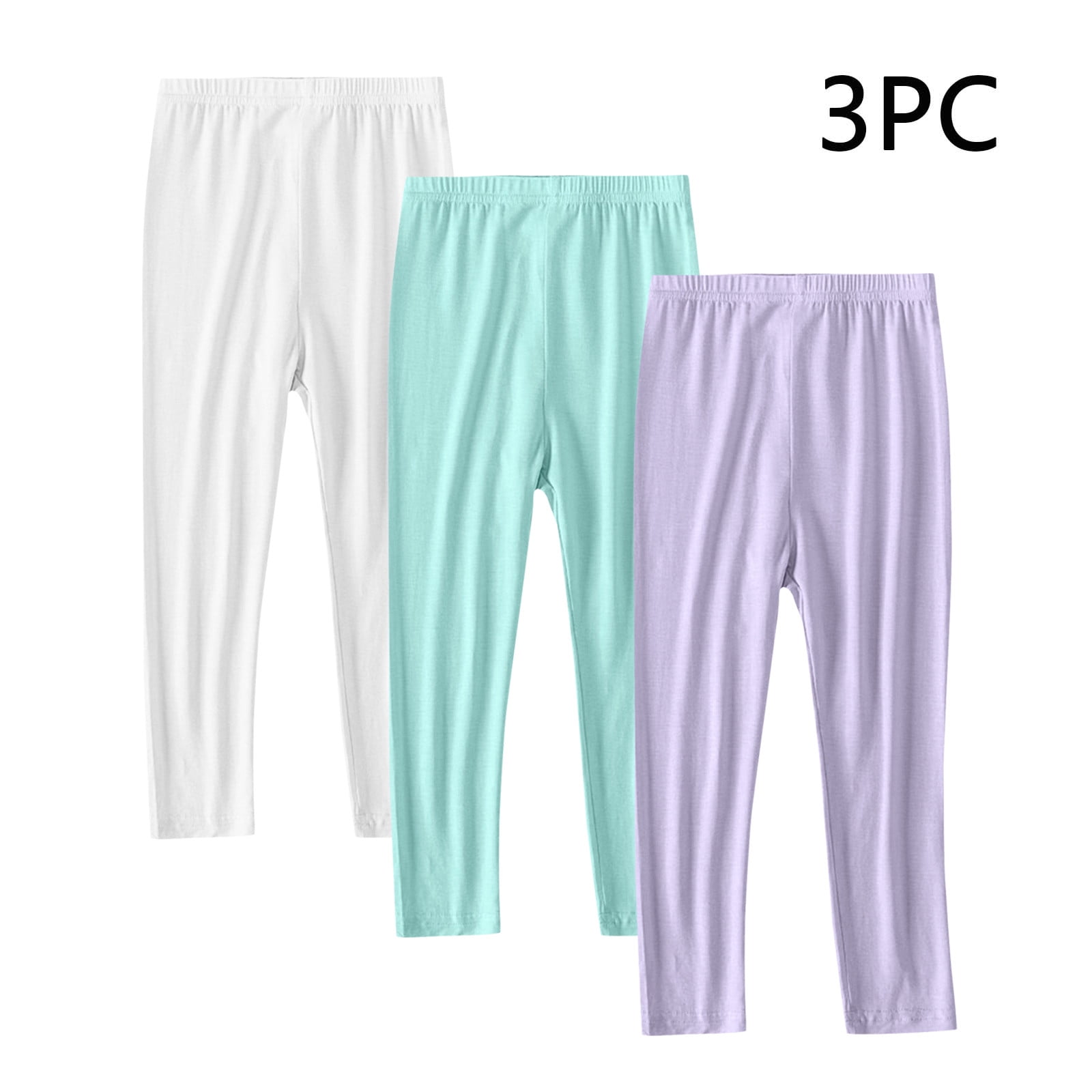 3PCS Pack Long Pants for Children Toddler Girl Thin Leggings Long Pants ...