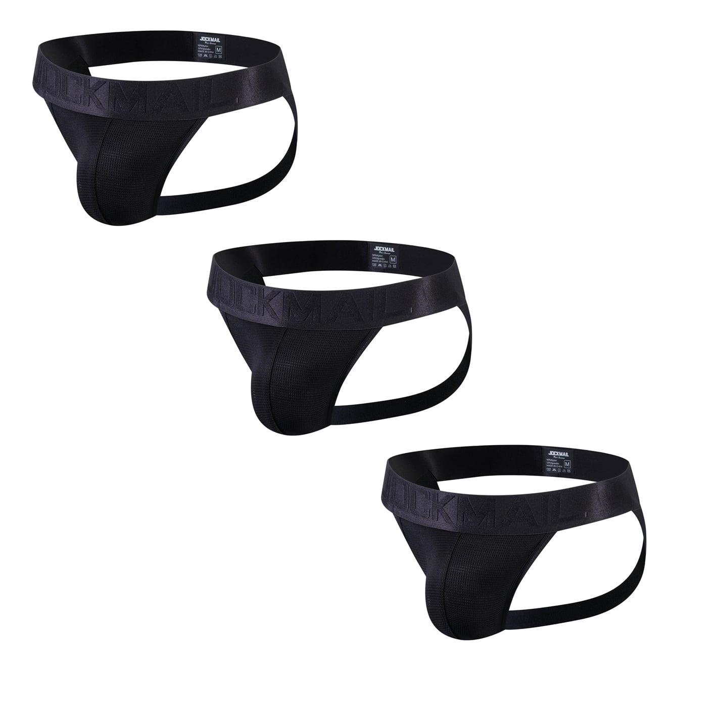 3PCS/Pack Mens Thongs Jockstrap Low Rise Athletic Supporter Jockstrap ...