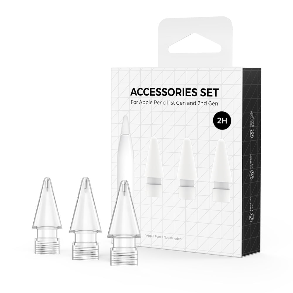 3PCS Pencil Tips for Apple Pencil 1st / 2nd Generation, Double-Layered ...