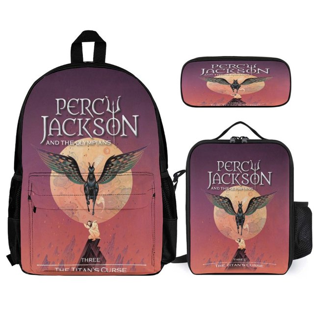 3PCS Percy Jack-so Backpac Set Backpac with Lunch Box Pencil Case ...