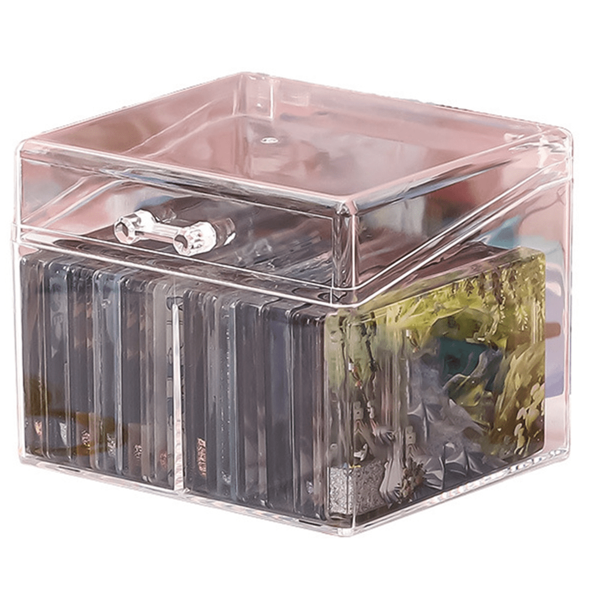 3PCS Photo Card Box Transparent Idol Photo Card Box 3 Inch Card Storage ...