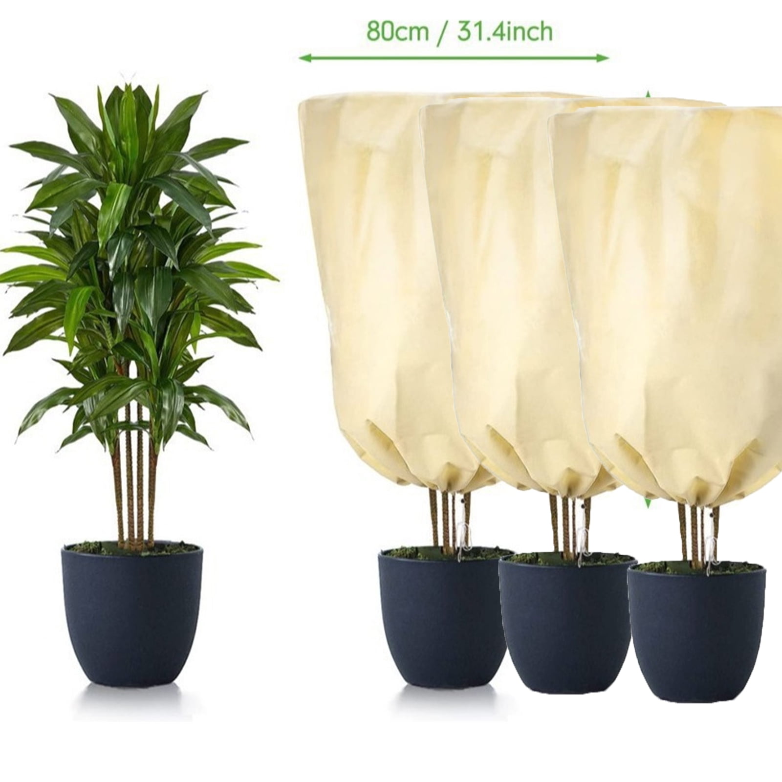 3PCS Plant Covers,Winter Plant Covers Freeze Protection,Frost Cloths ...
