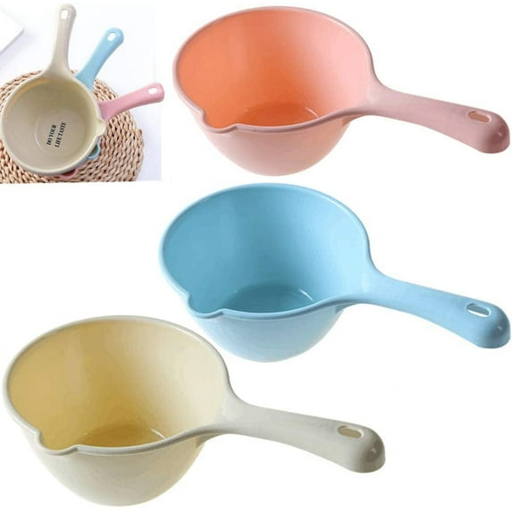 3PCS Plastic Bathing Ladle Spoons Kitchen Accessories Bathroom Water ...