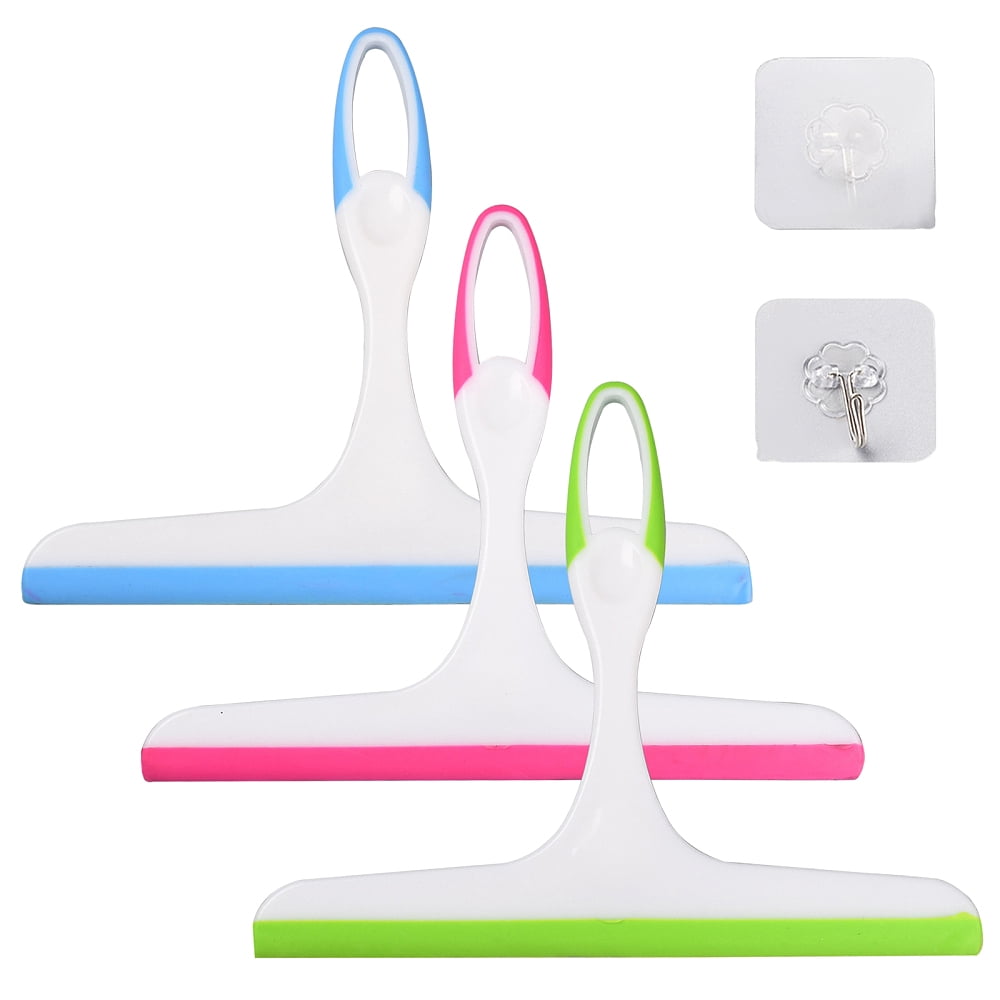 3PCS Plastic Window Squeegee Practical Shower Door Squeegees with ...