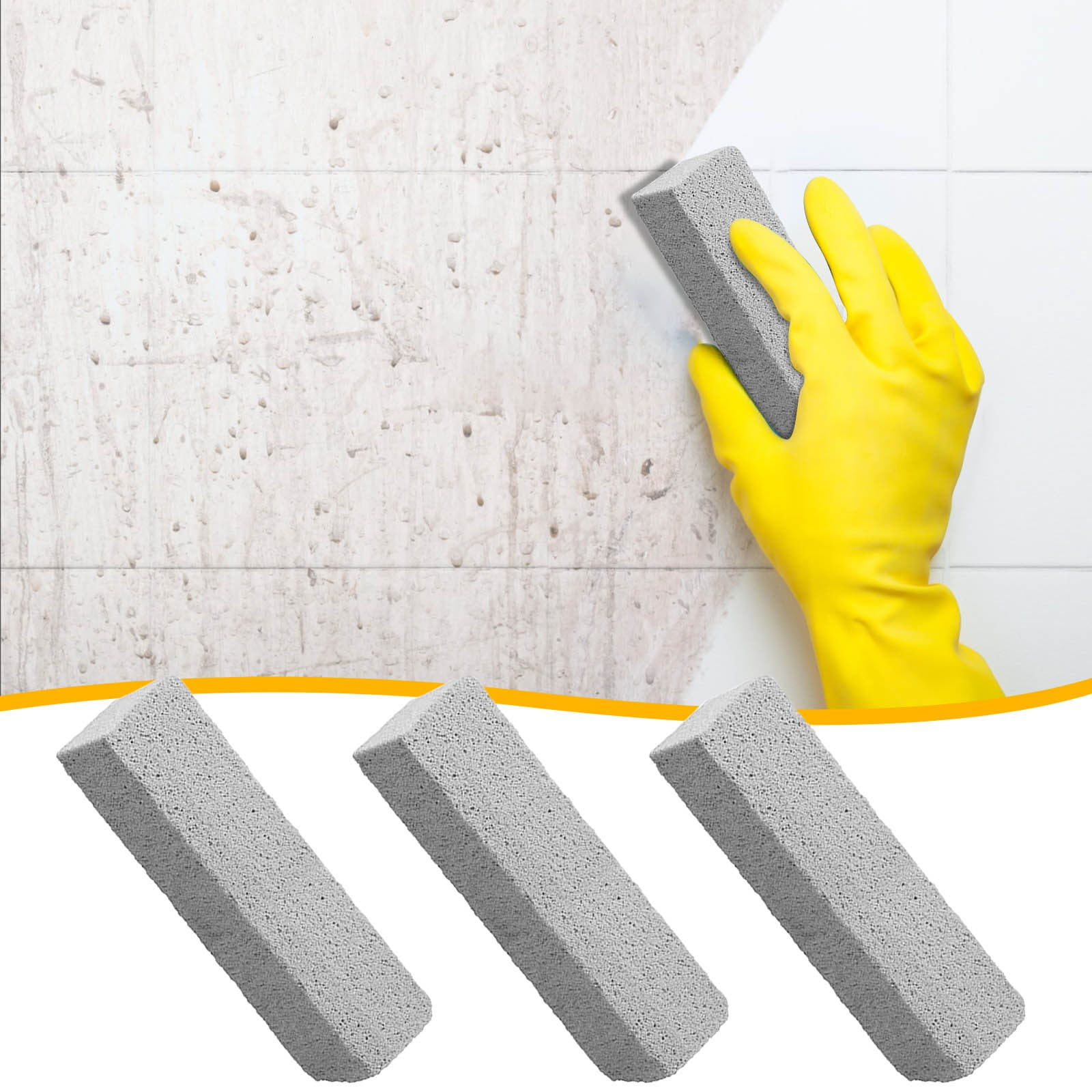 3PCS Pools Pumice Stone,Reusable Chemical Free BBQ Pumice,Cleaning ...