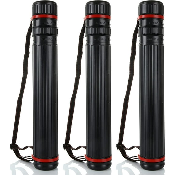 3PCS Poster Tube Expand from 17.5 to 28 Inch, Small Poster Tube with ...