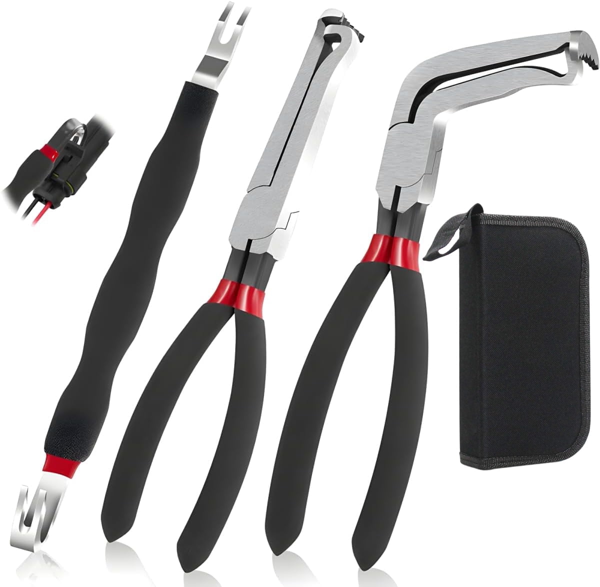 3PCS Premium Electrical Disconnect Pliers Set, 60 Degree,Electrical ...