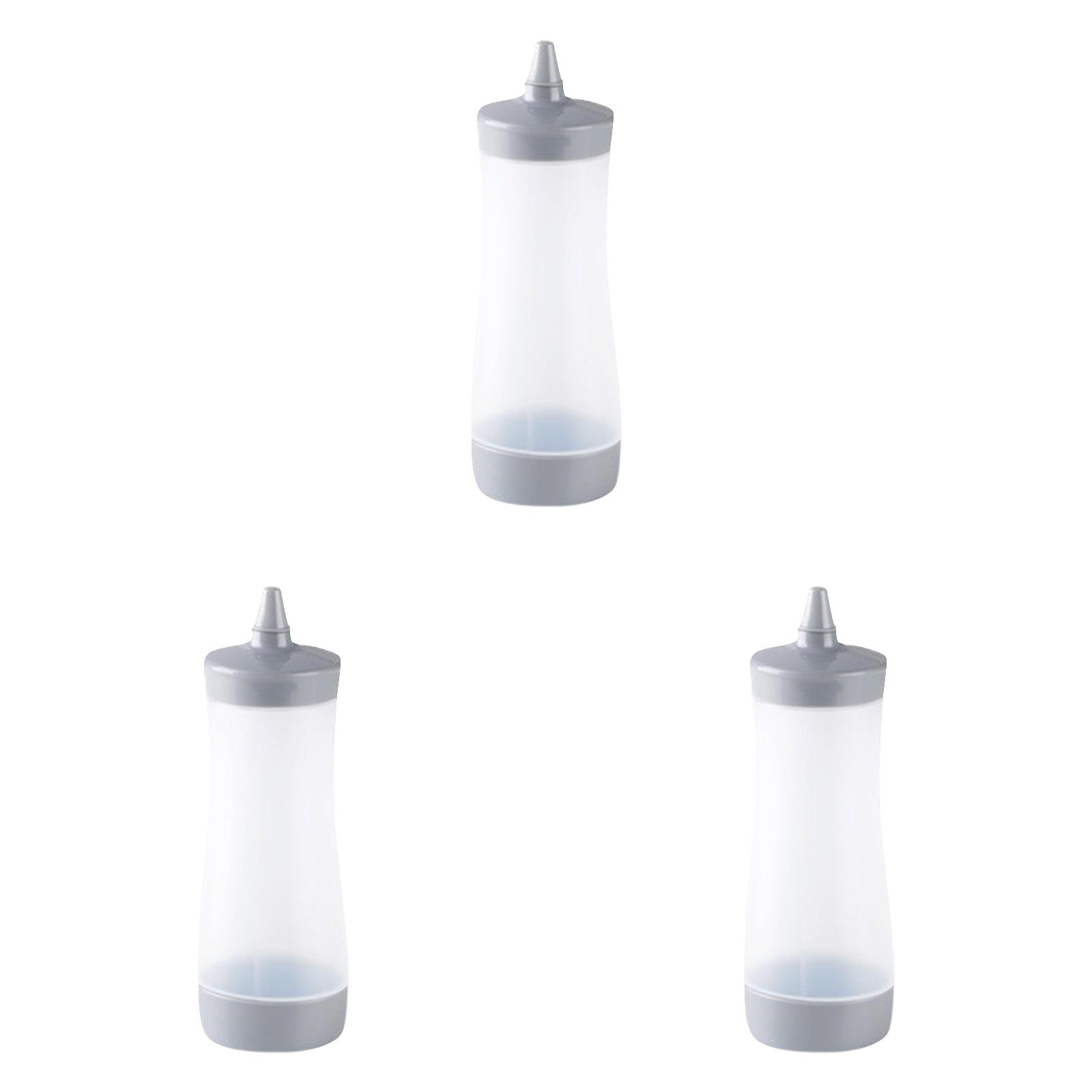 3PCS Professional Condiment Squeeze Bottles - Leak-Proof Ketchup ...