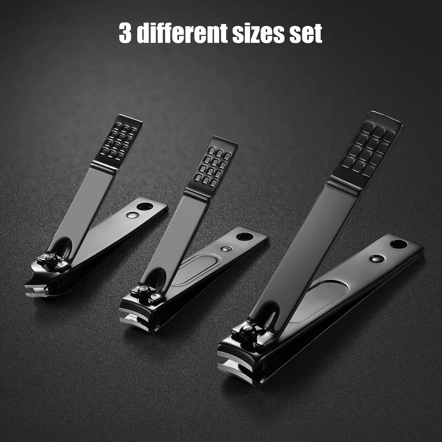 3PCS Professional Nail Clippers, Toenail Clippers and Fingernails ...