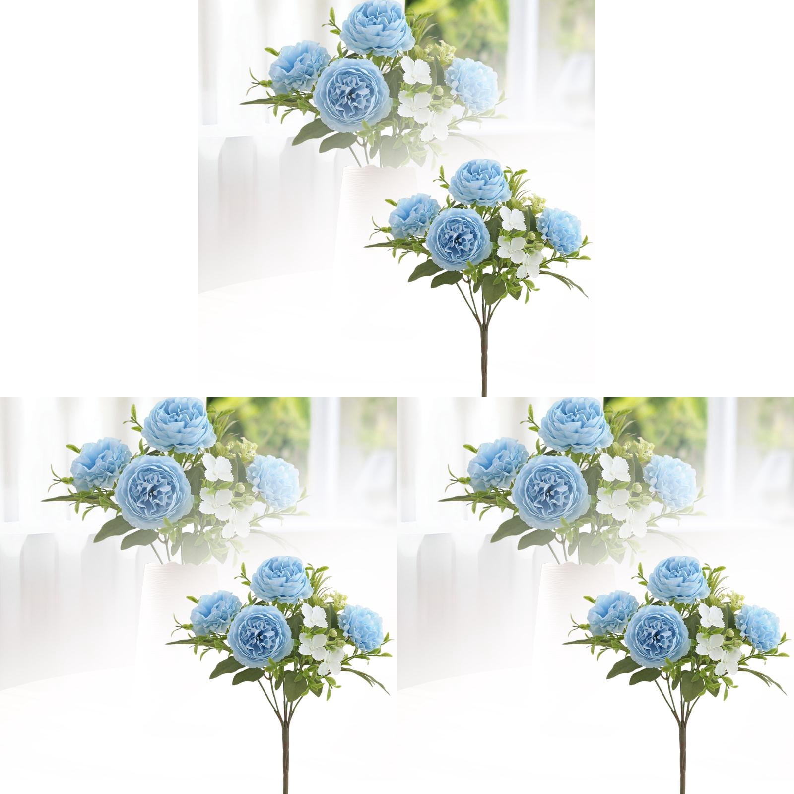 3PCS Realistic Flower Bouquet - Lifesize Floral Arrangements with Long ...