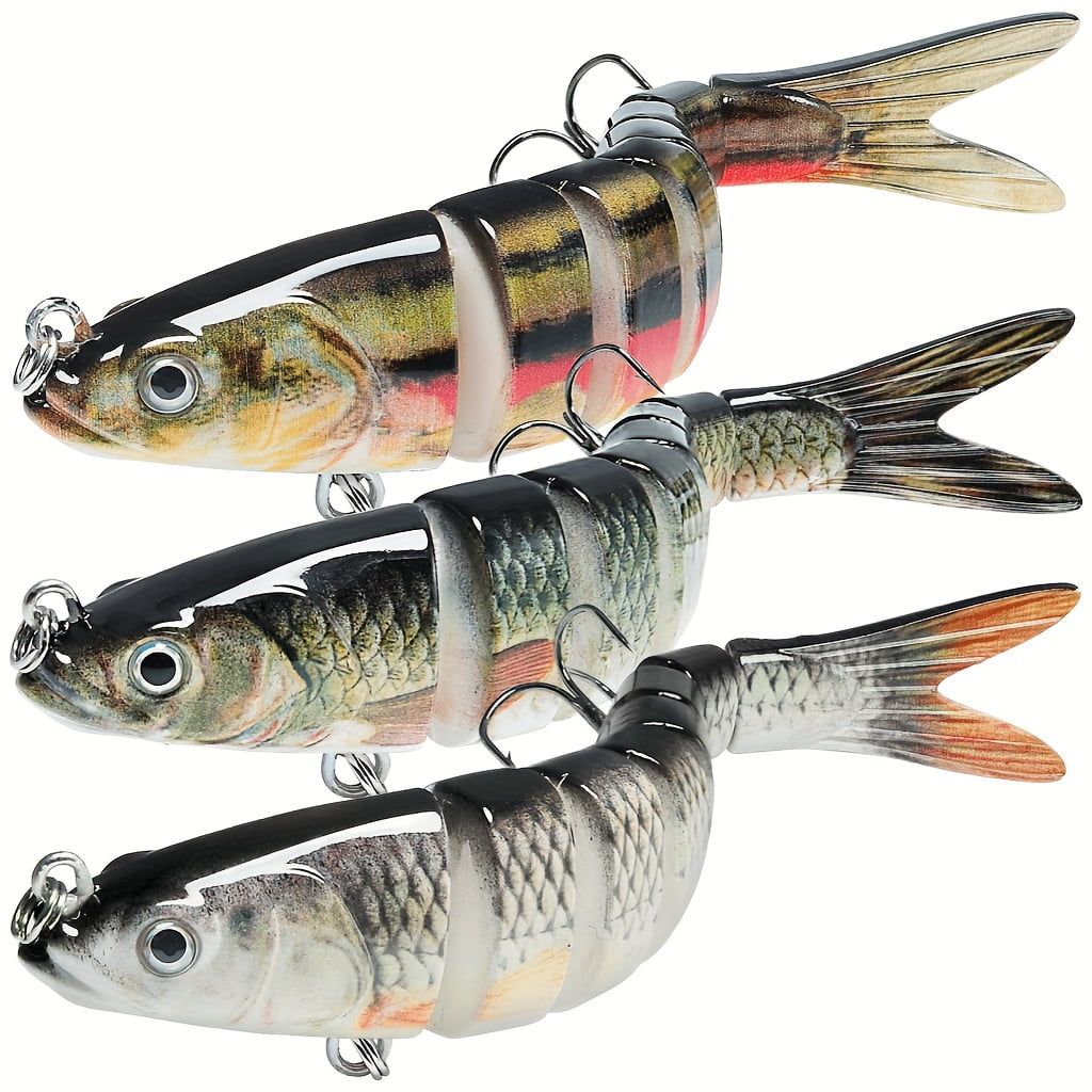 3PCS Realistic Swim Lure: Catch Bass, Trout And Saltwater Fish With ...