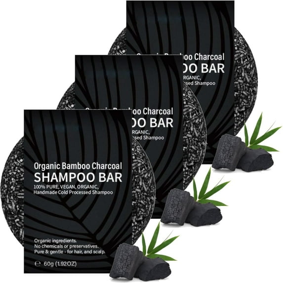 3PCS Reverse Gray Hair Bar - Anti Grey Bar 60g, Bamboo Charcoal Black ...
