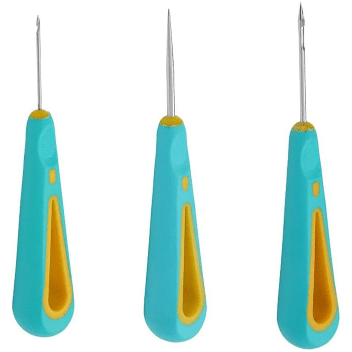 WM25 3PCS Round Hole Cone Hand Drills Punch Needle Candle Wick Tool for ...