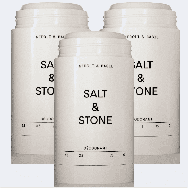 3PCS SALT & STONE Deodorant | Extra Strength Natural Deodorant for ...